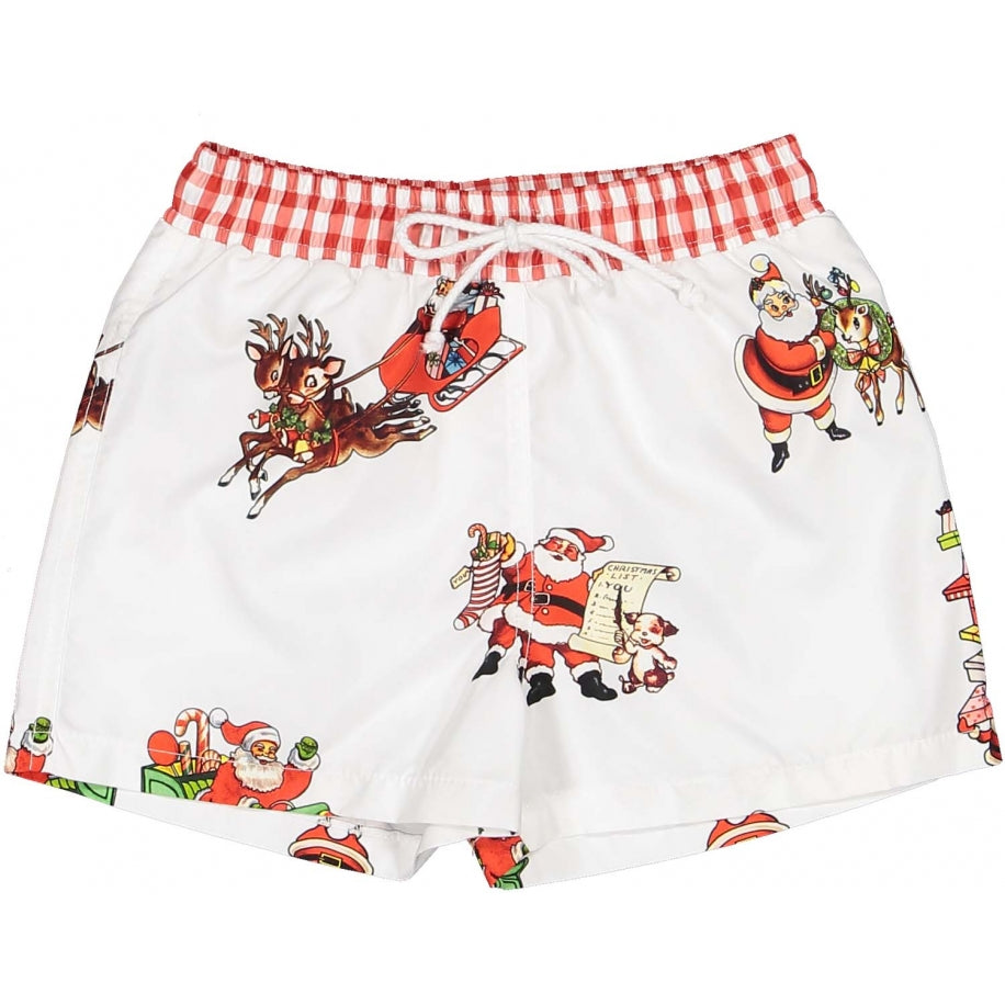 Busy Santa Swim Trunks